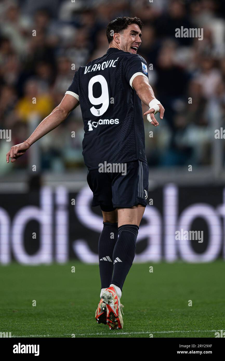 Dusan vlahovic juventus hi-res stock photography and images - Alamy