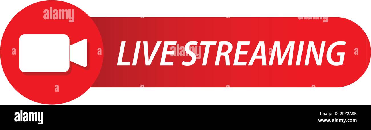 Red Label Live Stream Vector Stock Vector Image & Art - Alamy
