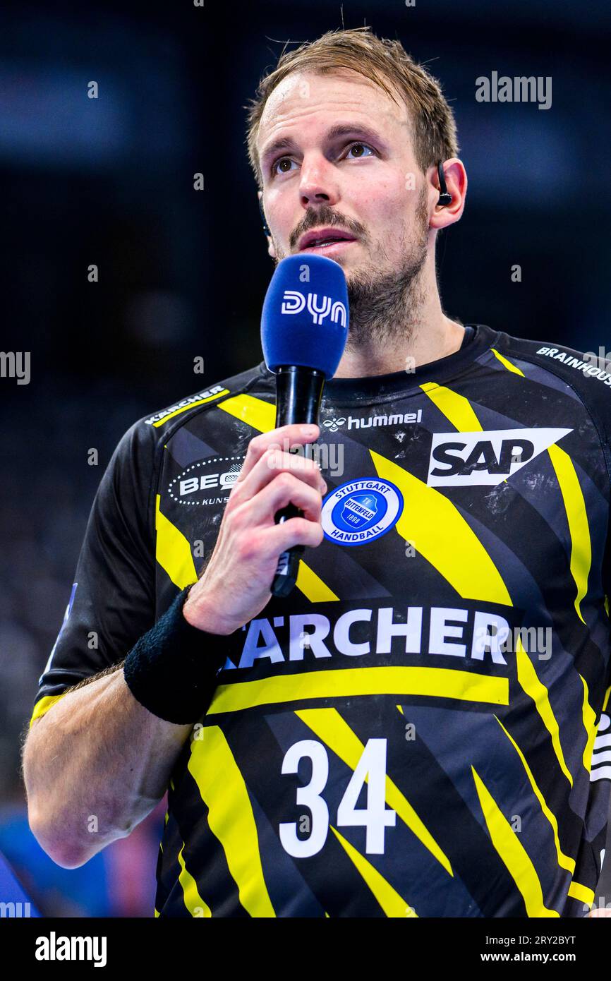 25 September 2023, Baden-Württemberg, Stuttgart: Handball: 1st ...