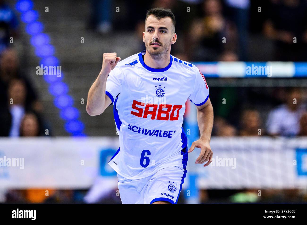 25 September 2023, Baden-Württemberg, Stuttgart: Handball: 1st ...