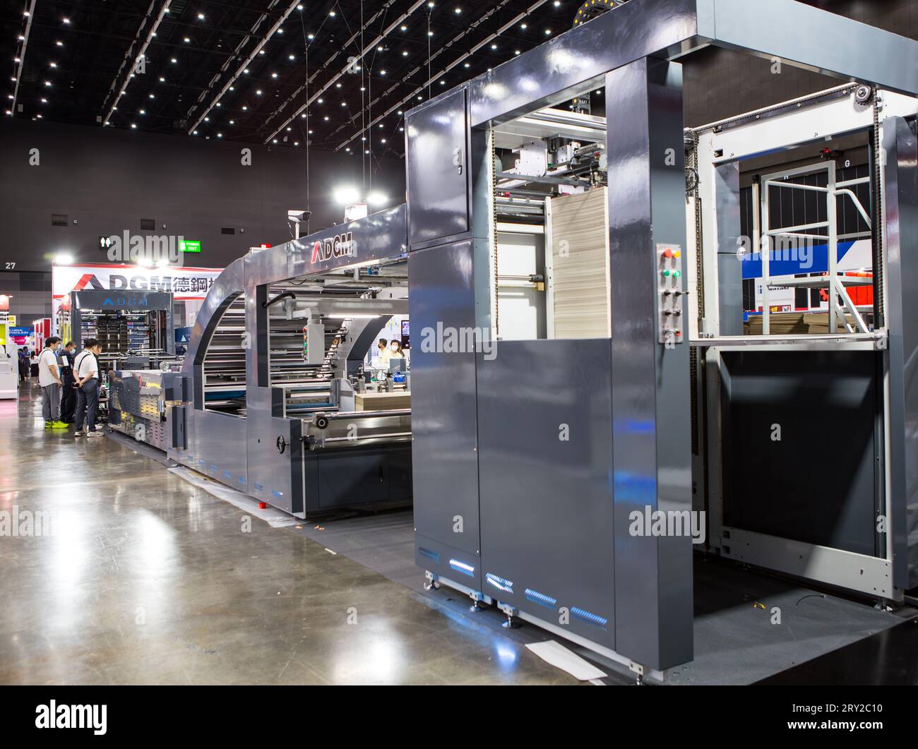 Bangkok, Thailand - September 22, 2023: automatic high speed cardboard ...