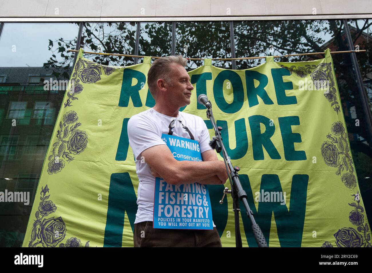 London, UK. 28th September, 2023. Environmentalist Chris Packham at the ...