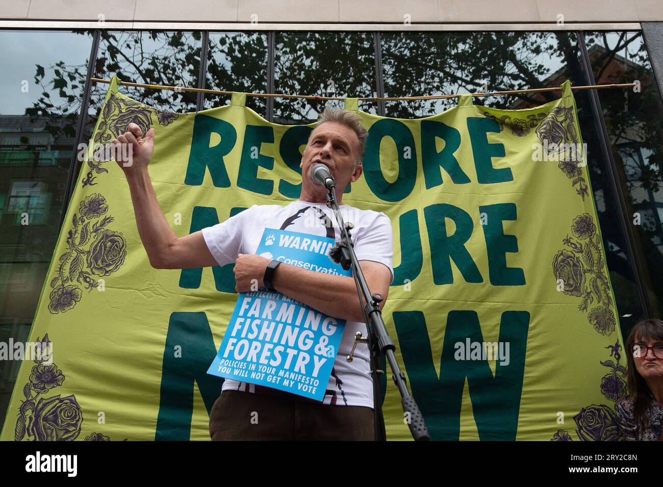 London, UK. 28th September, 2023. Environmentalist Chris Packham at the ...