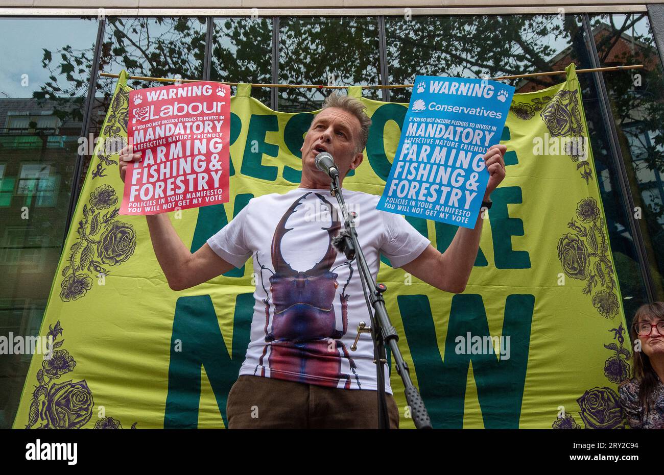 London, UK. 28th September, 2023. Environmentalist Chris Packham at the ...
