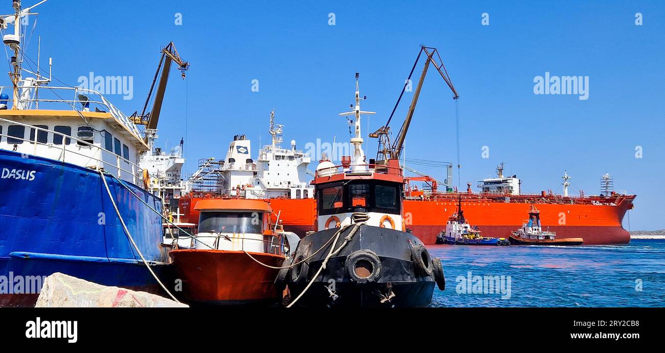 Onex Neorion Shipyard, Syros, island, Greece Stock Photo - Alamy