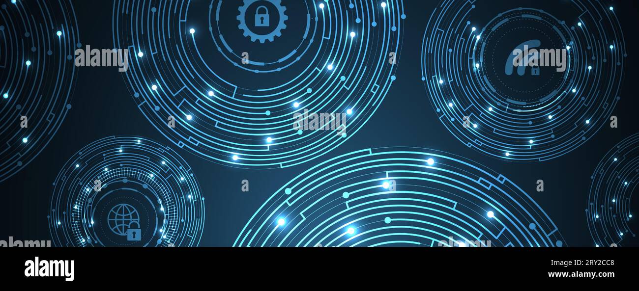 internet digital syber security technology concept for business ...