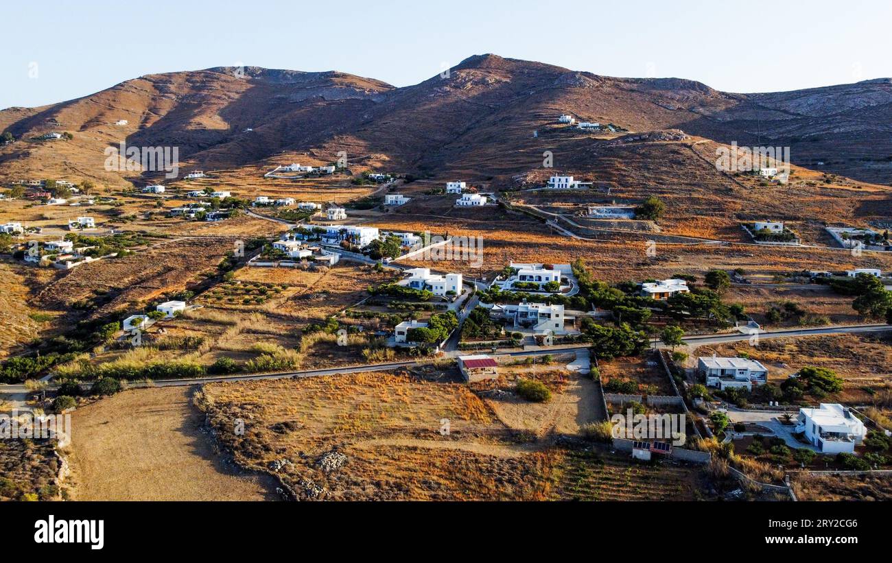 Drone photography, Megas Gialos district, Syros, Greece Stock Photo - Alamy