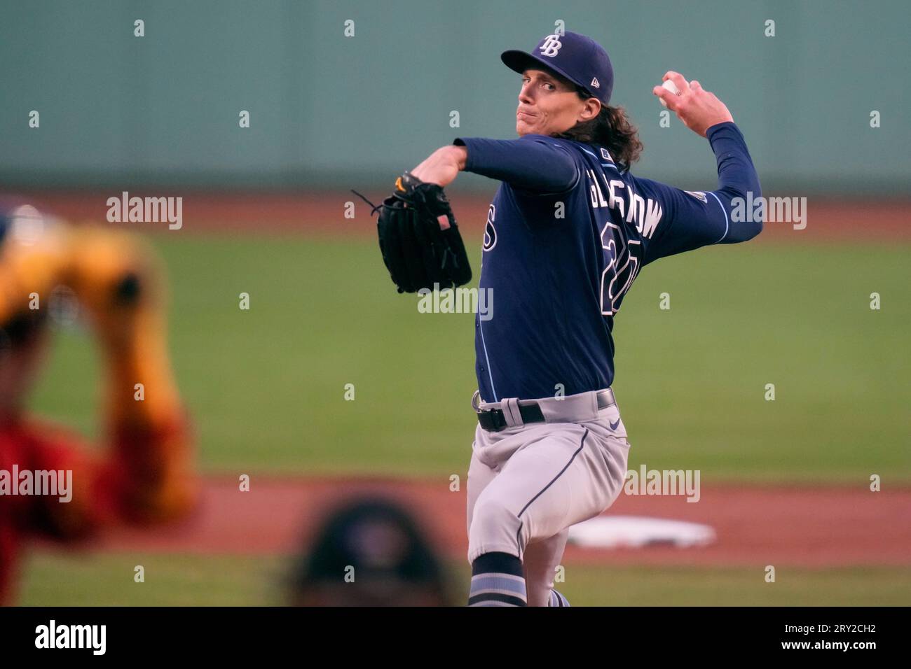 Tampa Bay Rays starting pitcher Tyler Glasnow during a baseball game at ...
