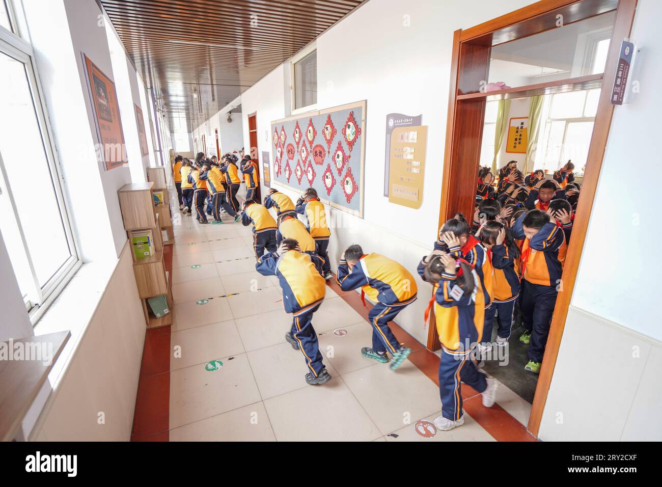 Luannan County, China - May 9, 2023: Elementary school students are ...