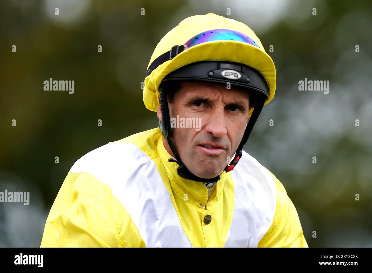 Jockey Neil Callan before the Federation of Bloodstock Agents Nursery ...