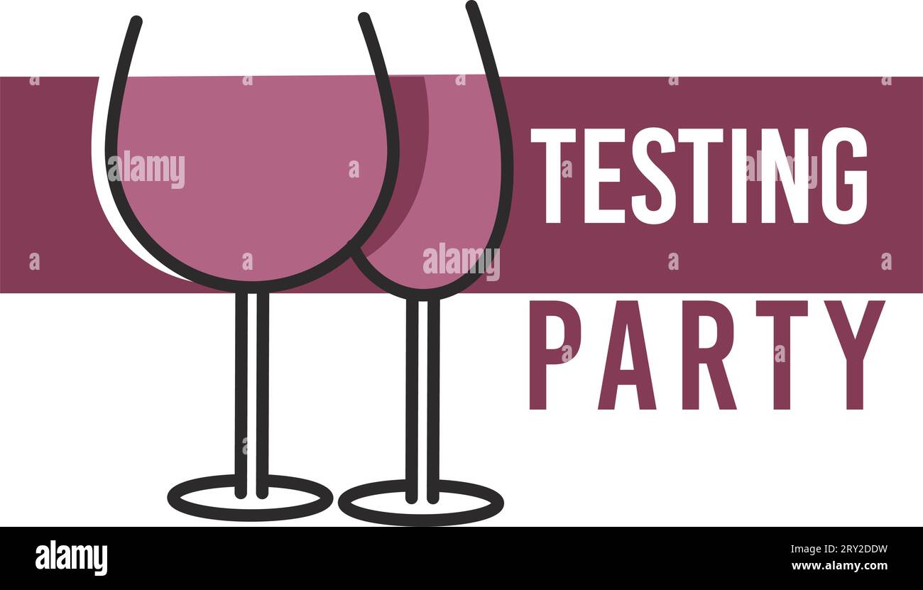 Wine tasting event graphic Cut Out Stock Images & Pictures - Alamy