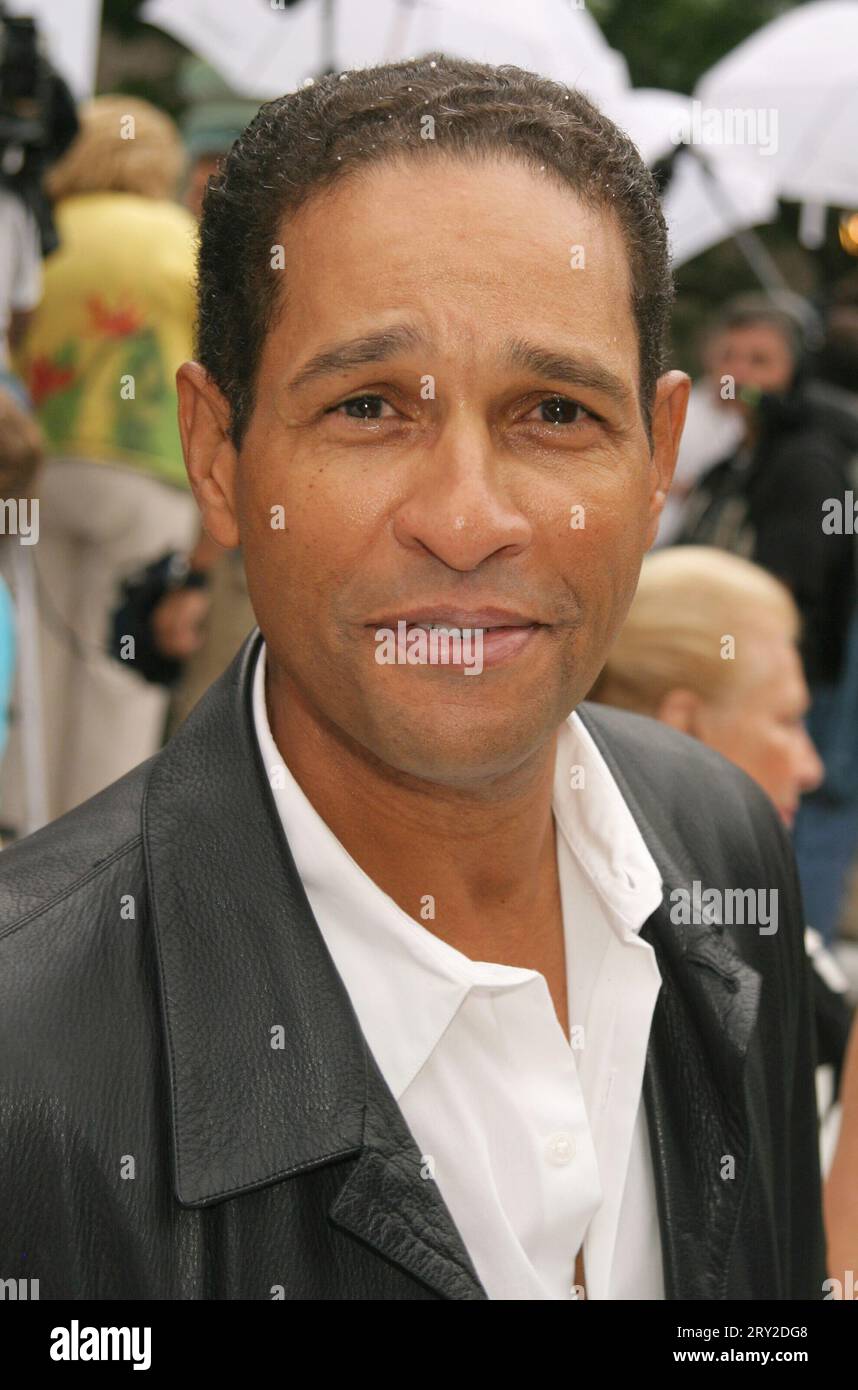 Bryant Gumbel arriving at the premiere of "The Day After Tomorrow" at ...