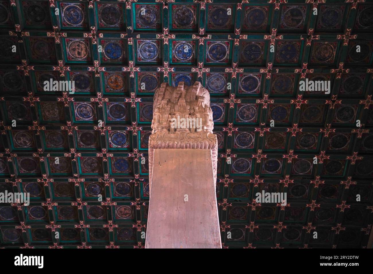 Zunhua City, China - May 1, 2023: The ancient stone tablet is located ...