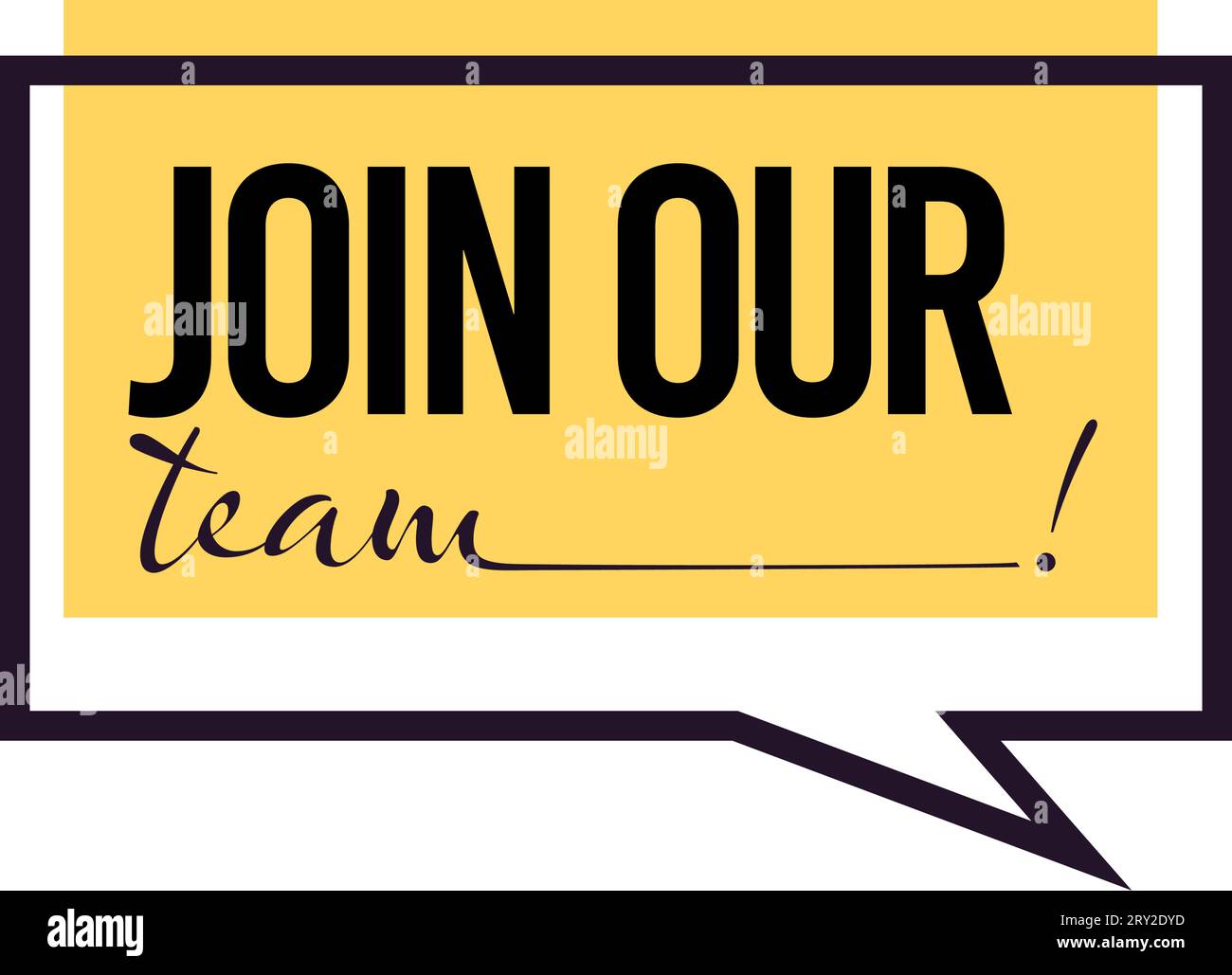 Join our team, we are hiring employees, banner Stock Vector Image & Art ...