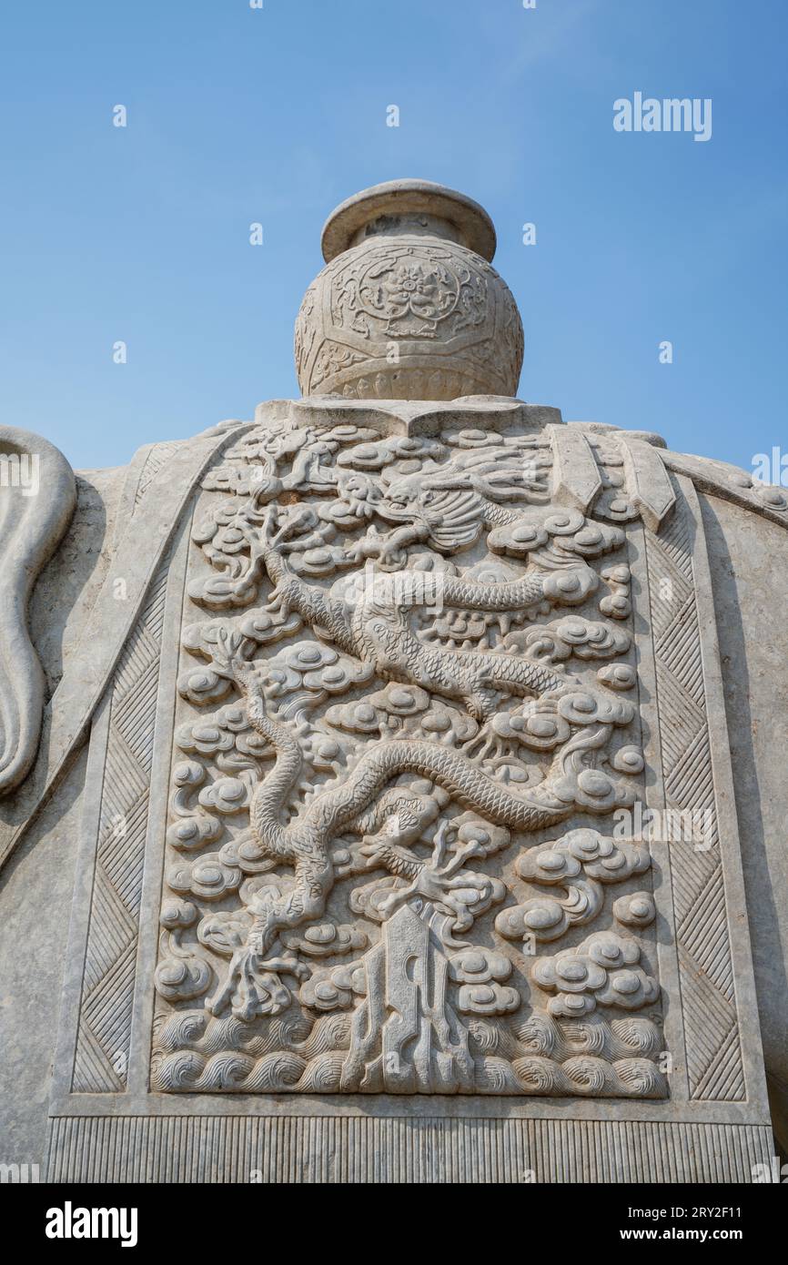 Zunhua City, China - May 1, 2023: Animal Stone Carvings in the Eastern ...