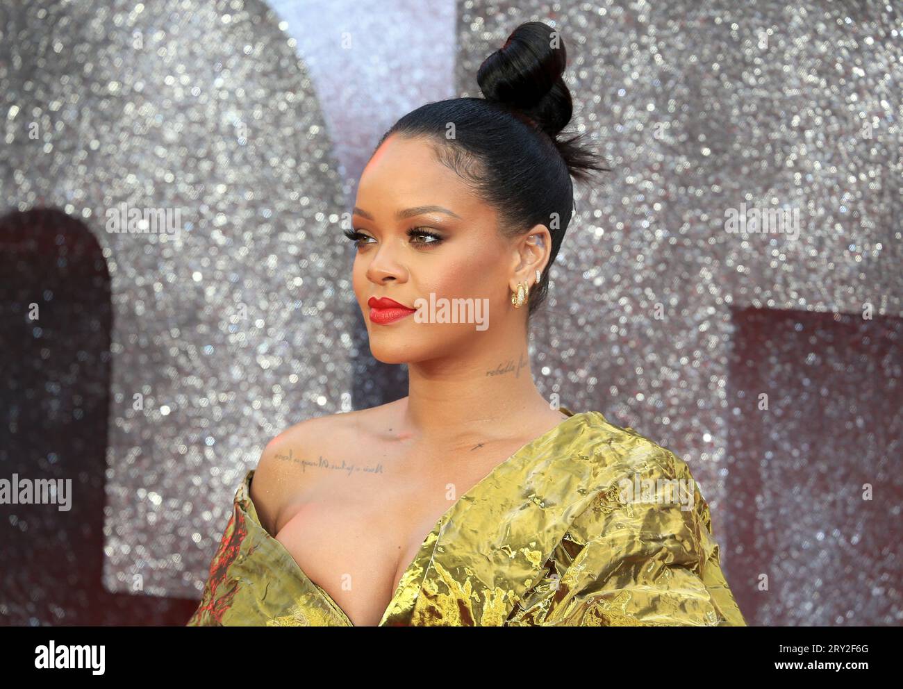 Rihanna attends the 'Ocean's 8' UK Premiere at Cineworld Leicester ...