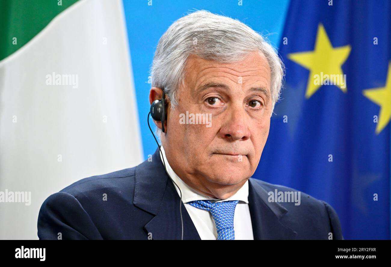 Berlin, Germany. 28th Sep, 2023. Italy's Foreign Minister Antonio ...