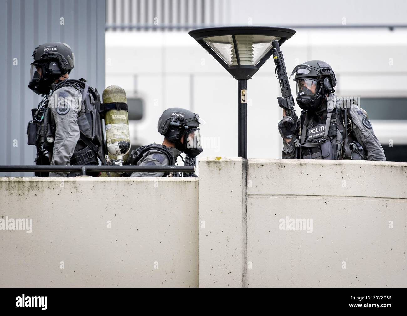 ROTTERDAM - Police officers from the special intervention service at ...
