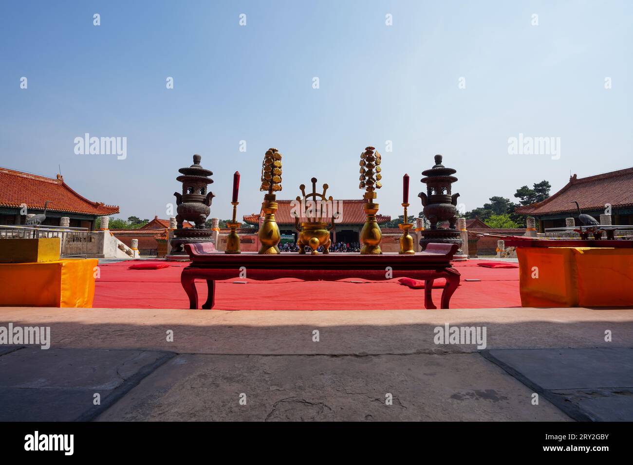 Zunhua City, China - May 1, 2023: The ritual vessels for offering ...