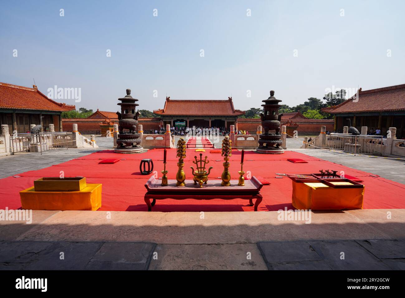 Zunhua City, China - May 1, 2023: The ritual vessels for offering ...