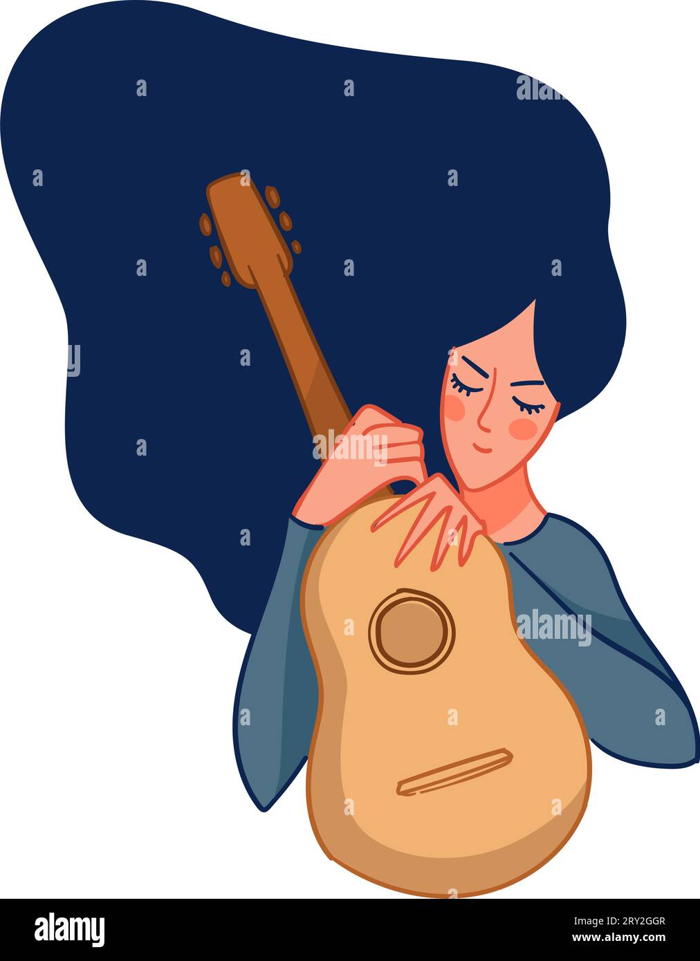 Female singer portrait Stock Vector Images - Alamy