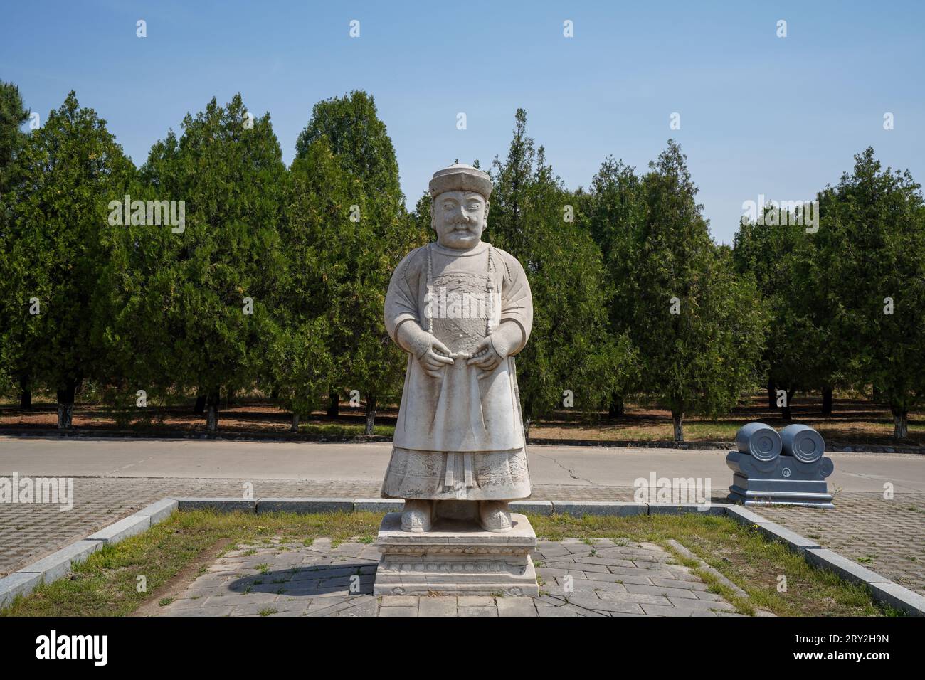 Zunhua City, China - May 1, 2023: Figure Stone Sculpture in the Eastern ...