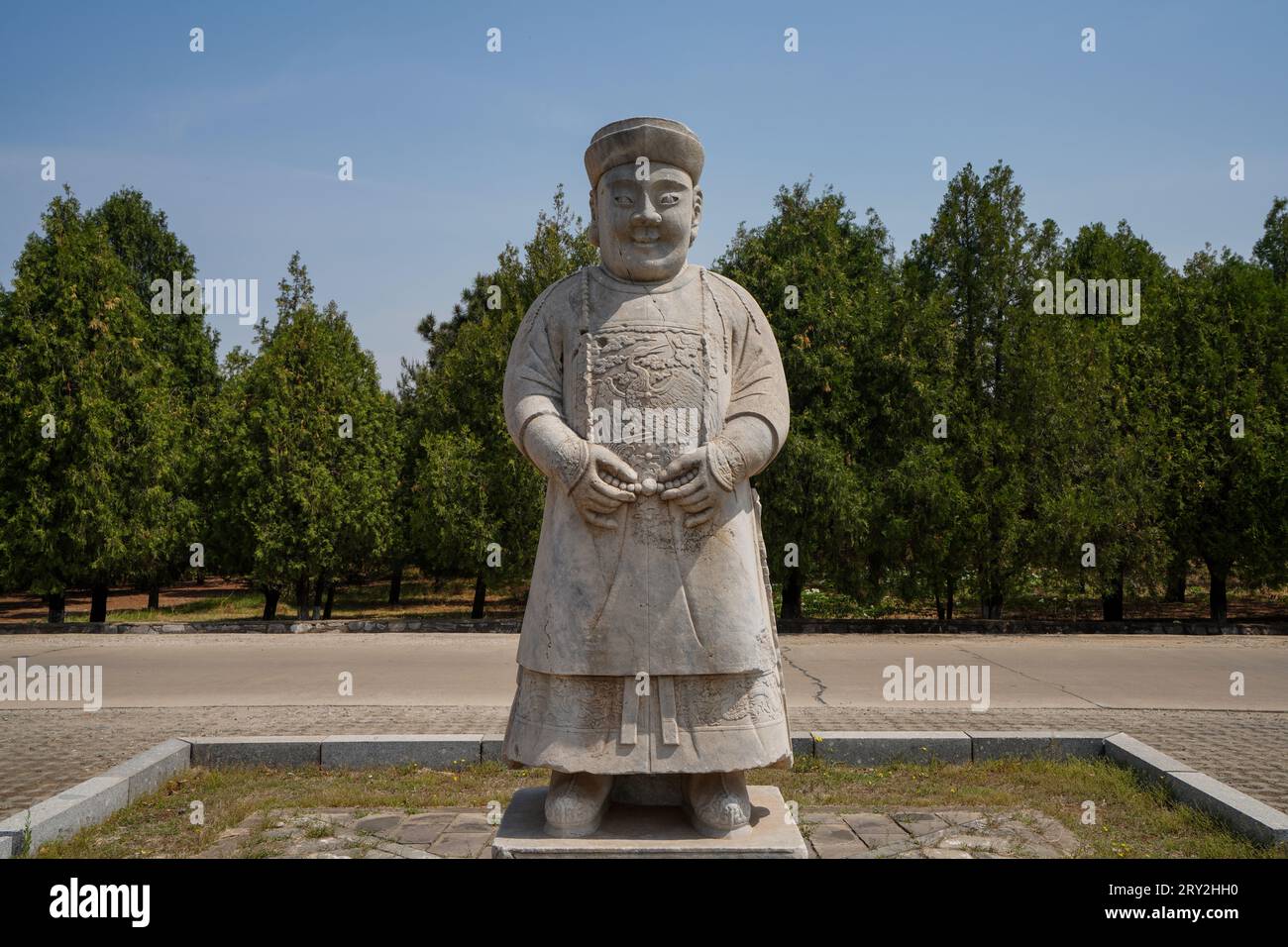 Zunhua City, China - May 1, 2023: Figure Stone Sculpture in the Eastern ...