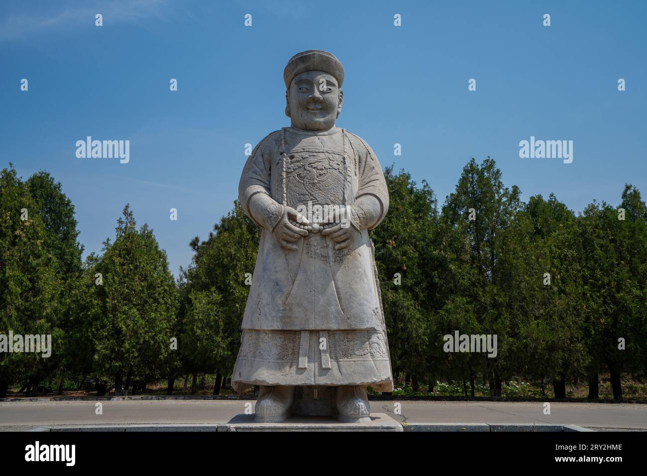 Zunhua City, China - May 1, 2023: Figure Stone Sculpture in the Eastern ...