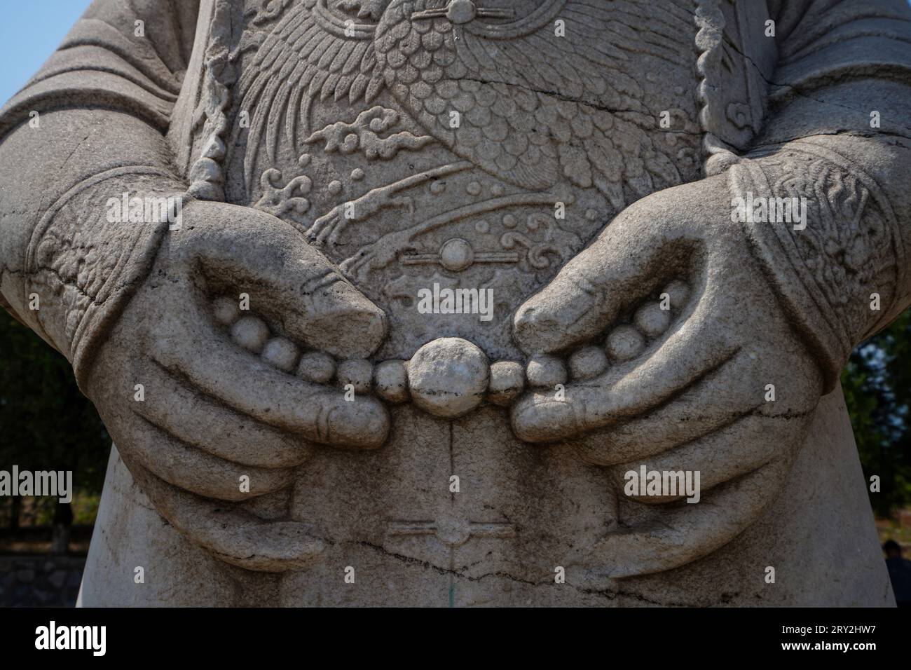 Figure Stone Sculpture in the Eastern Tombs of the Qing Dynasty, North ...