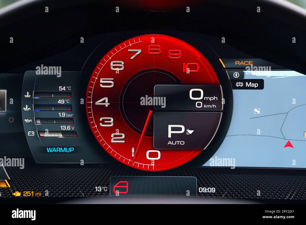 Digital car instruments hi-res stock photography and images - Alamy