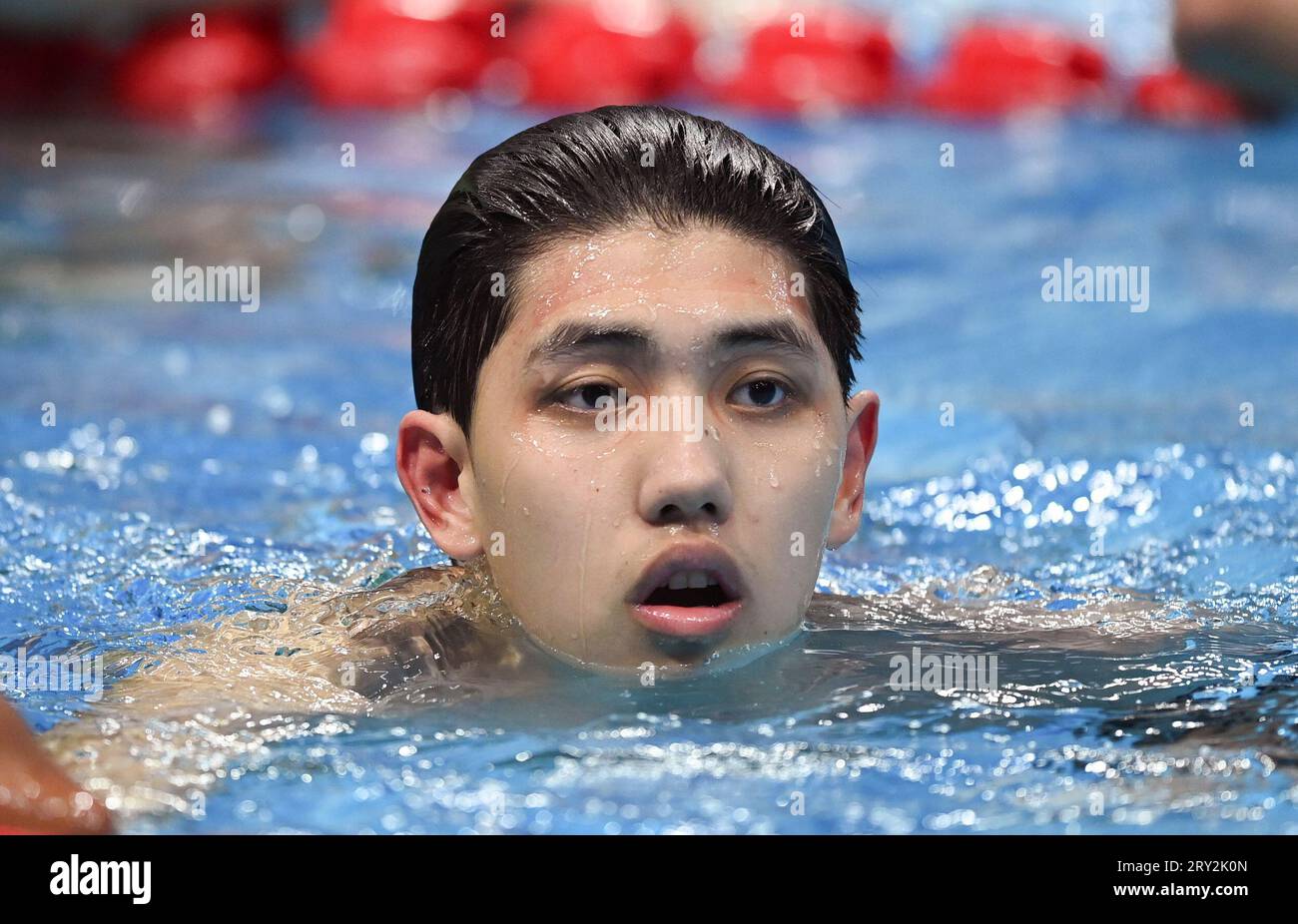 Hangzhou, China's Zhejiang Province. 28th Sep, 2023. Fei Liwei of China ...