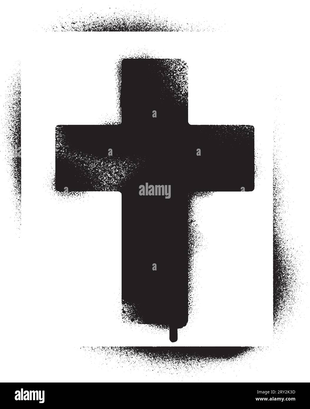 Graffiti religious cross christianity hi-res stock photography and ...