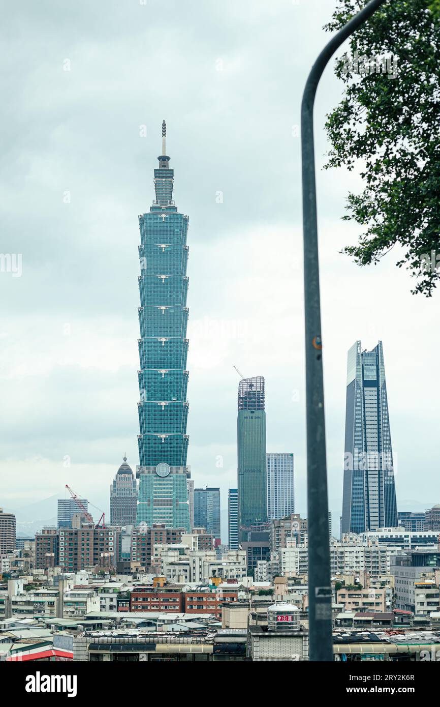 Taipei 101 skyscraper, The tallest building of Taiwan Stock Photo - Alamy