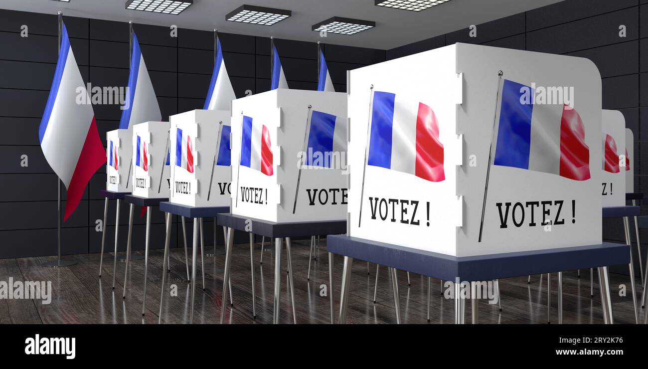 Voting booths france hi-res stock photography and images - Alamy
