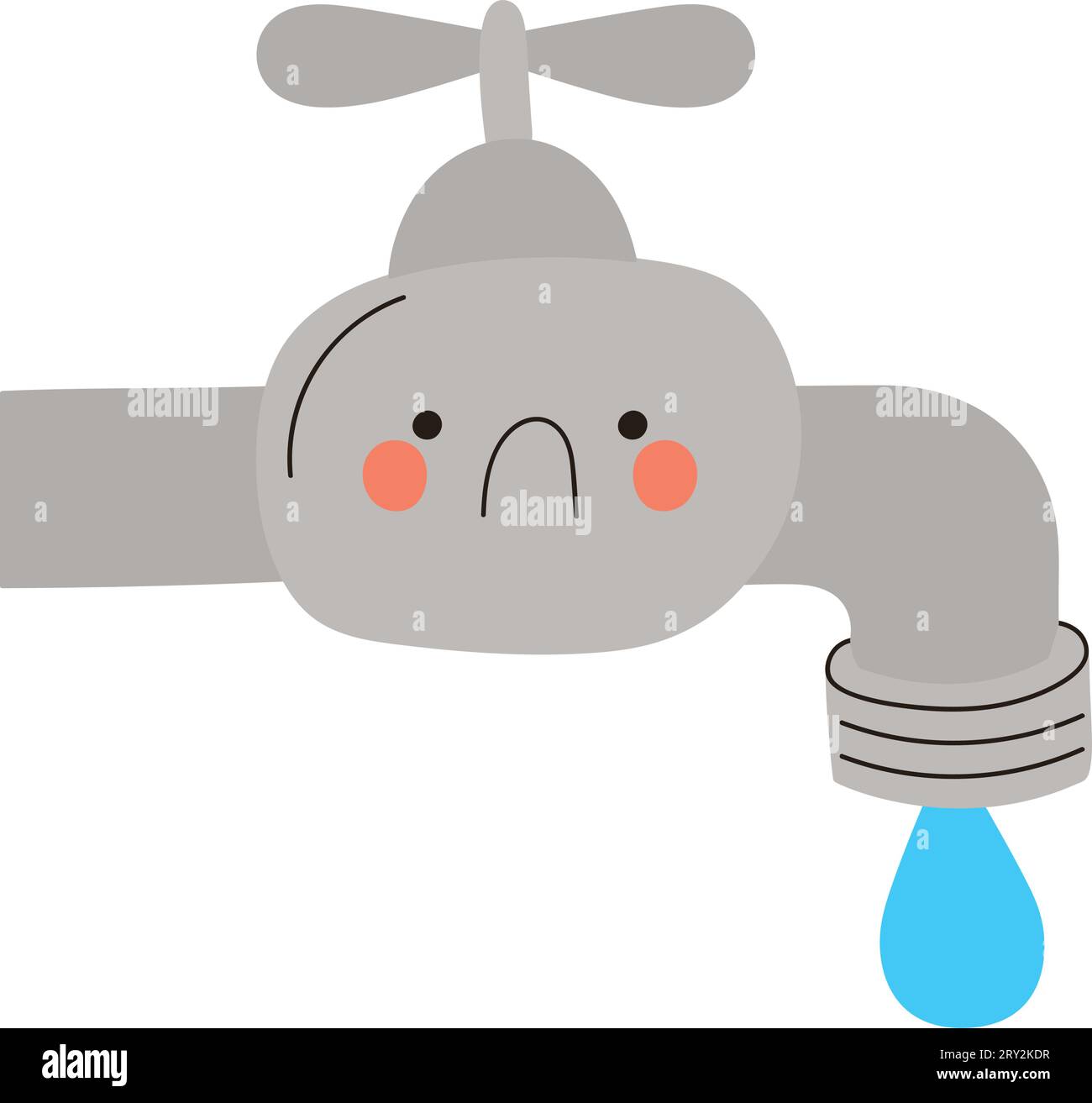 kawaii water tap Stock Vector Image & Art - Alamy