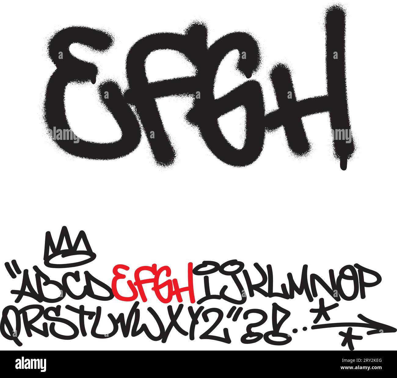 Spray graffiti tagging font. Letters ''E'', ''F'', ''G'', ''H''. Part 2 ... Spray graffiti tagging font. Letters ''E'', ''F'', ''G'', ''H''. Part 2 ...