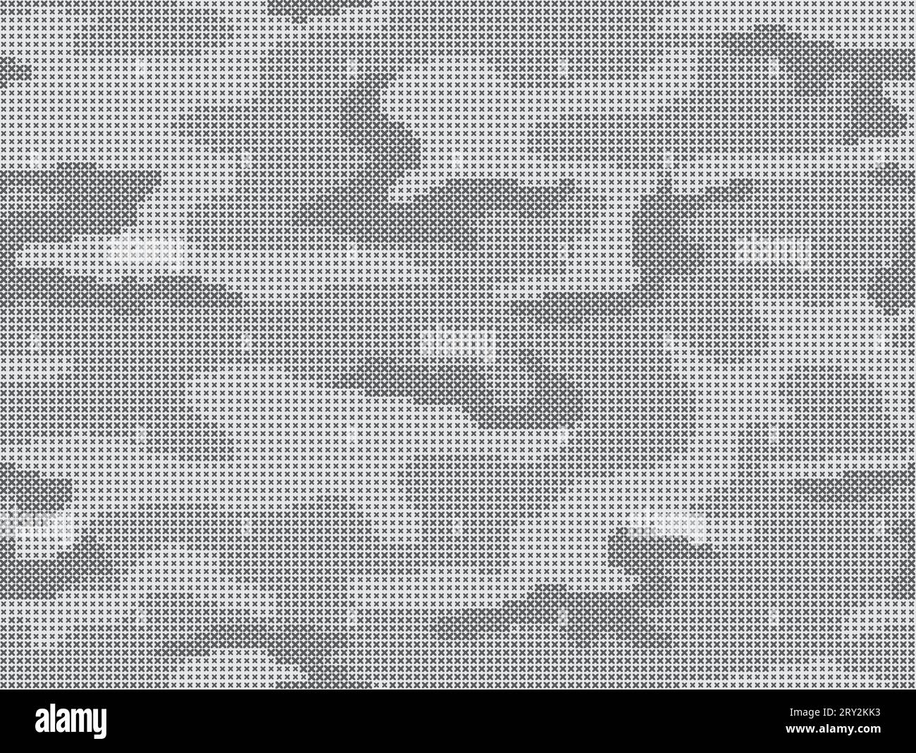 Urban camouflage seamless pattern. X-cross texture. Black and white ...