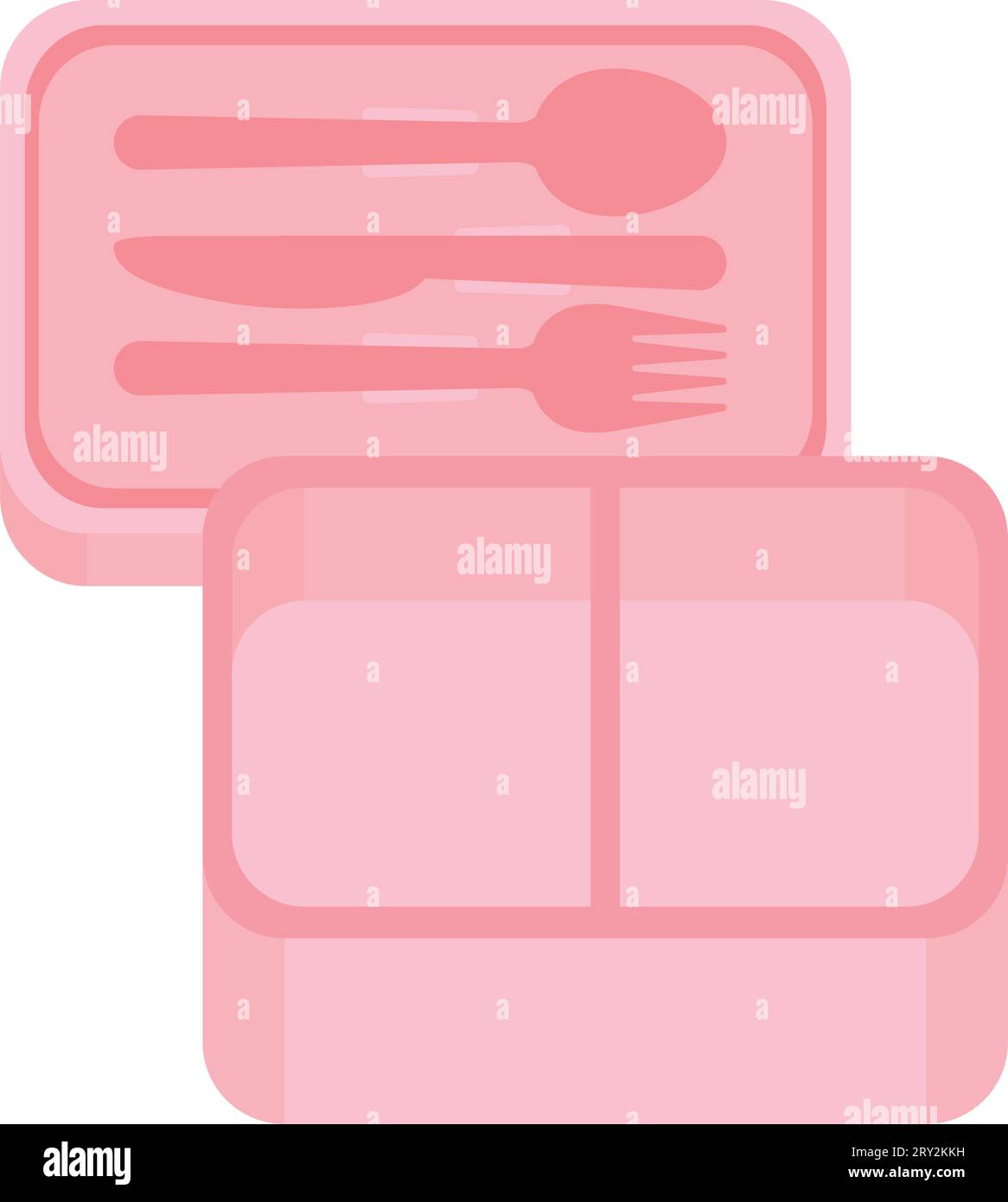 Pink lunchbox Stock Vector Images - Alamy