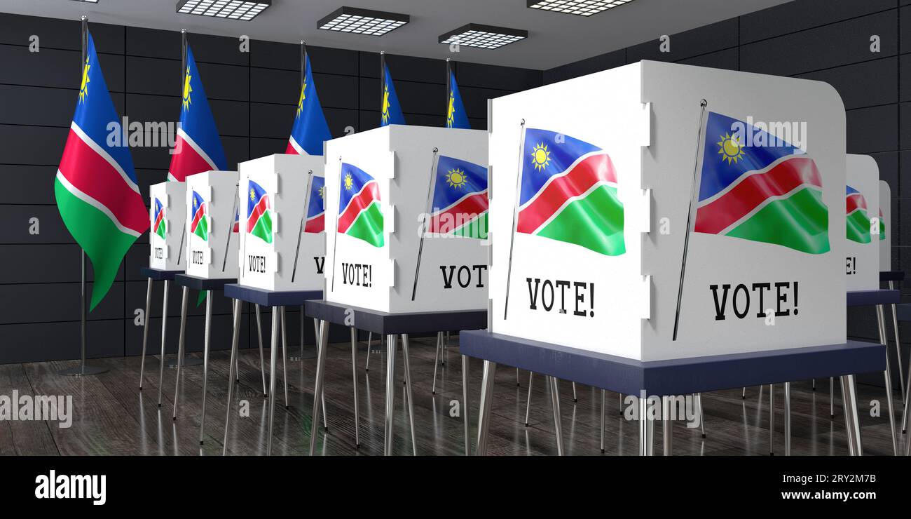 Voting station namibia hi-res stock photography and images - Alamy