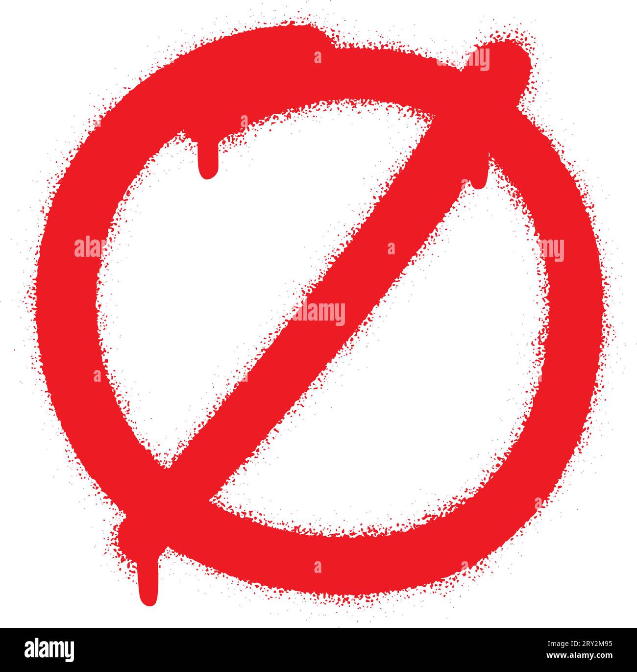 Spray NO graffiti (FORBIDDEN) sign on white background Stock Vector ...