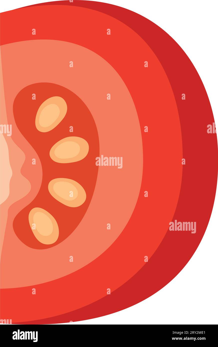tomato slice design Stock Vector Image & Art - Alamy