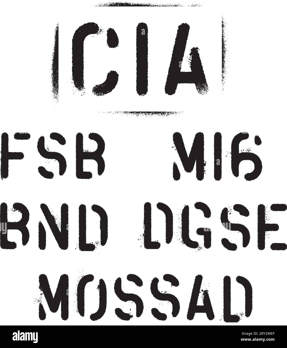 Abbreviations of the most significant world's intelligence services ...
