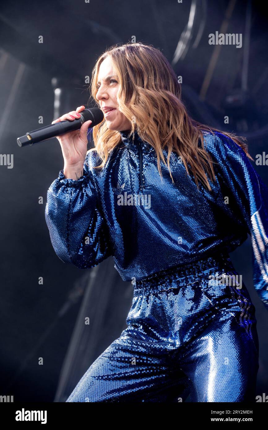 Mel C preforming at The Big Feastival 2023 on Alex James' farm Kingham ...