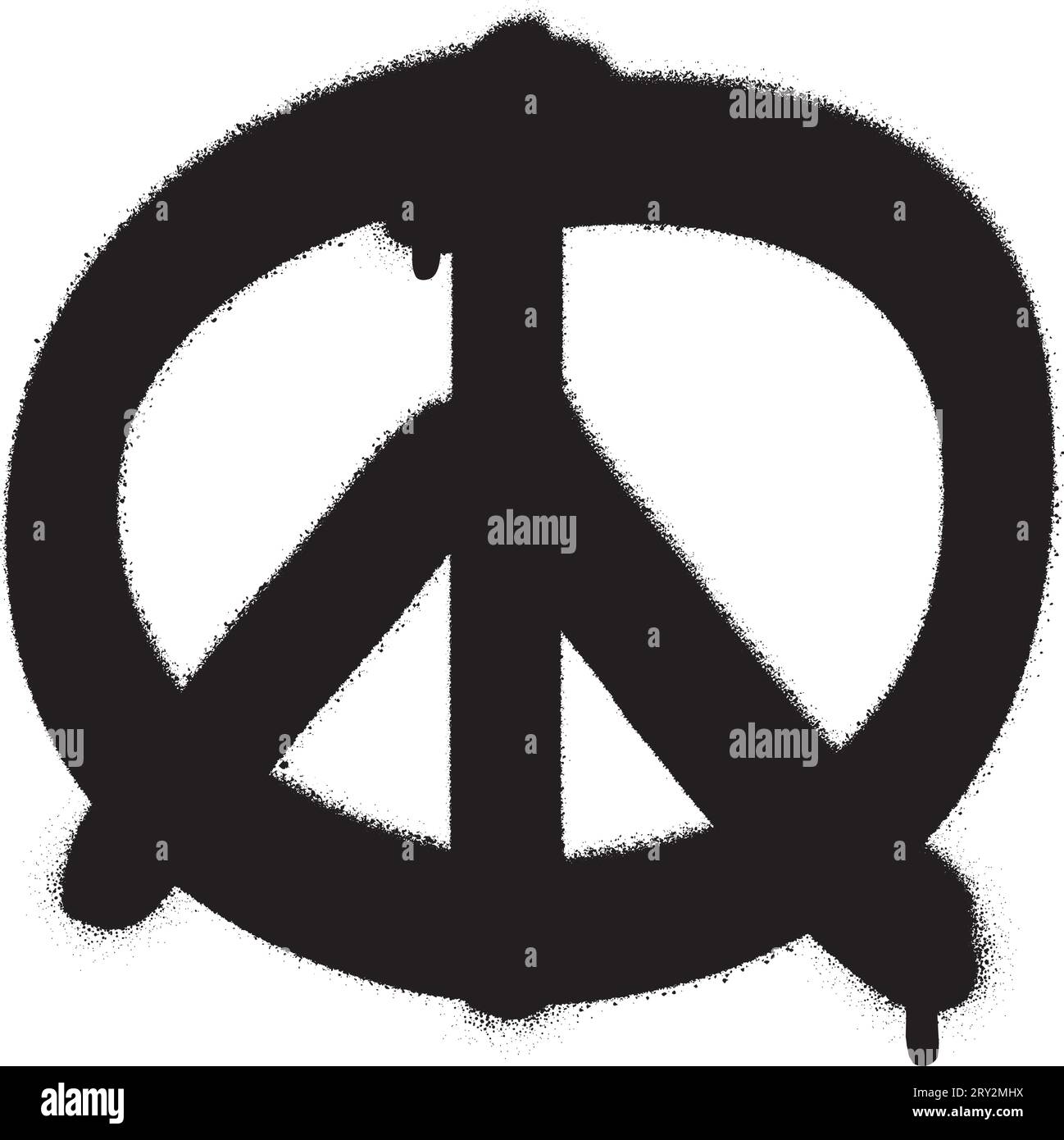 Peace sign graffiti hi-res stock photography and images - Alamy