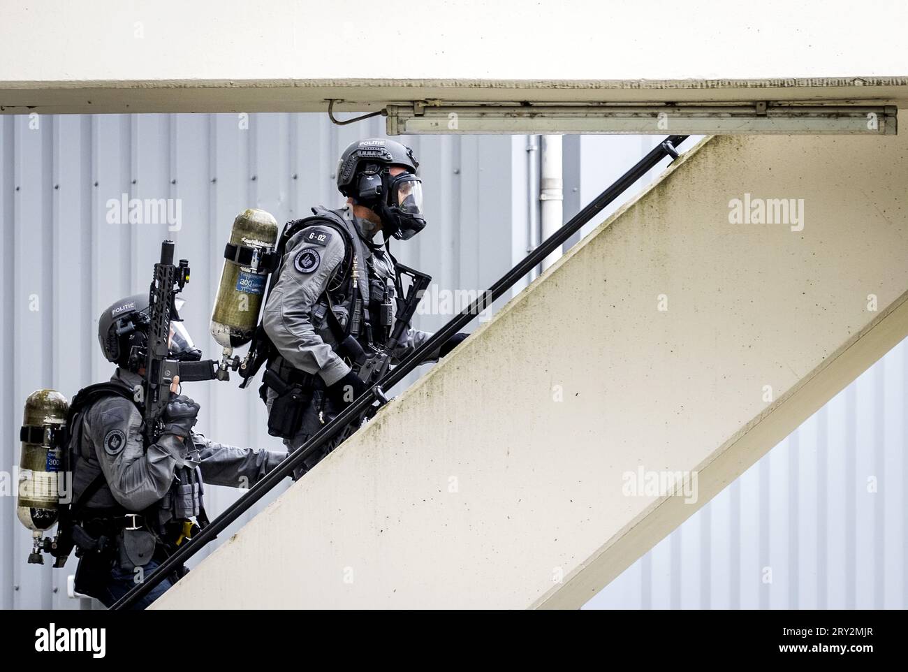 ROTTERDAM - Police officers from the special interventions department ...