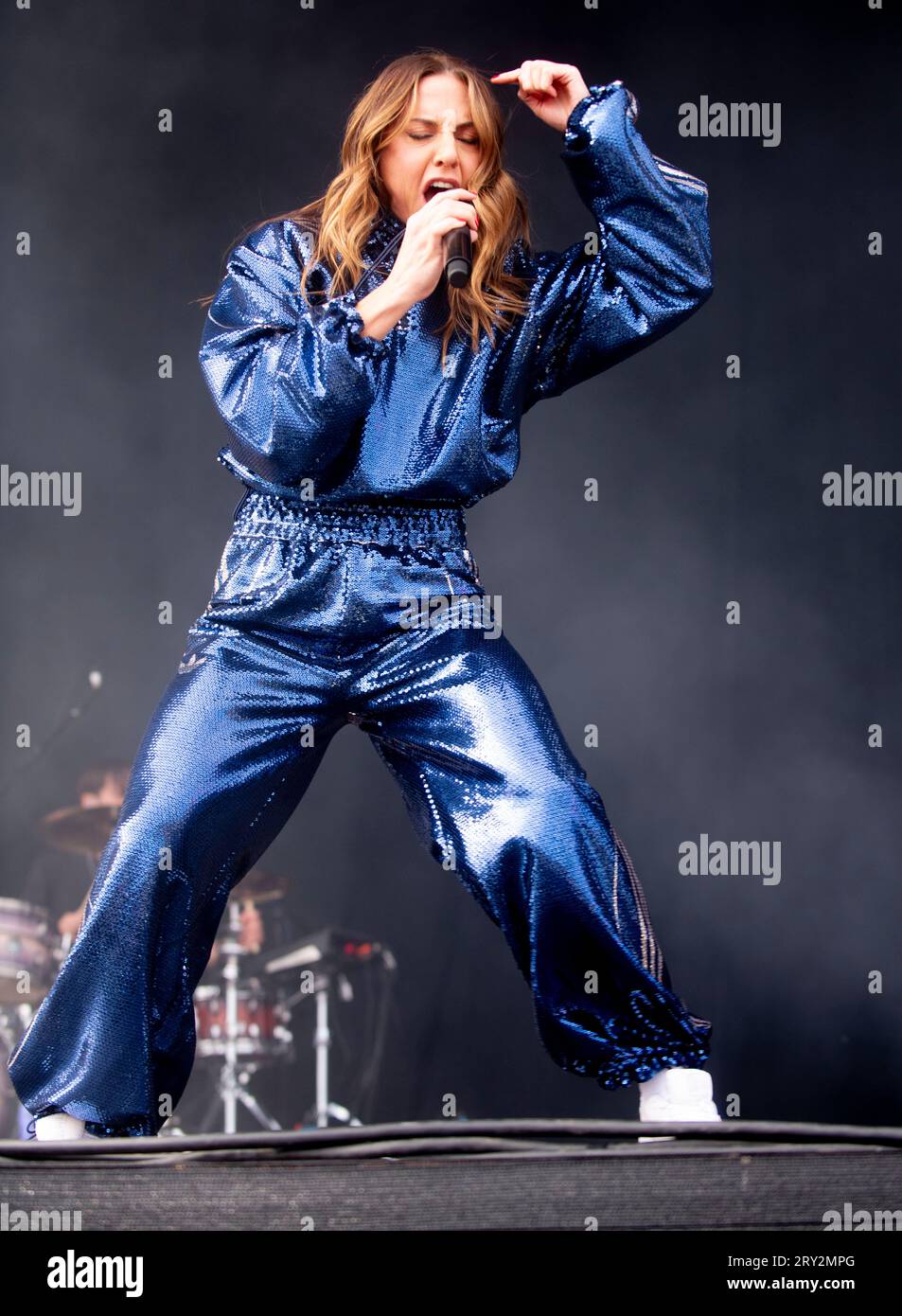 Mel C preforming at The Big Feastival 2023 on Alex James' farm Kingham ...