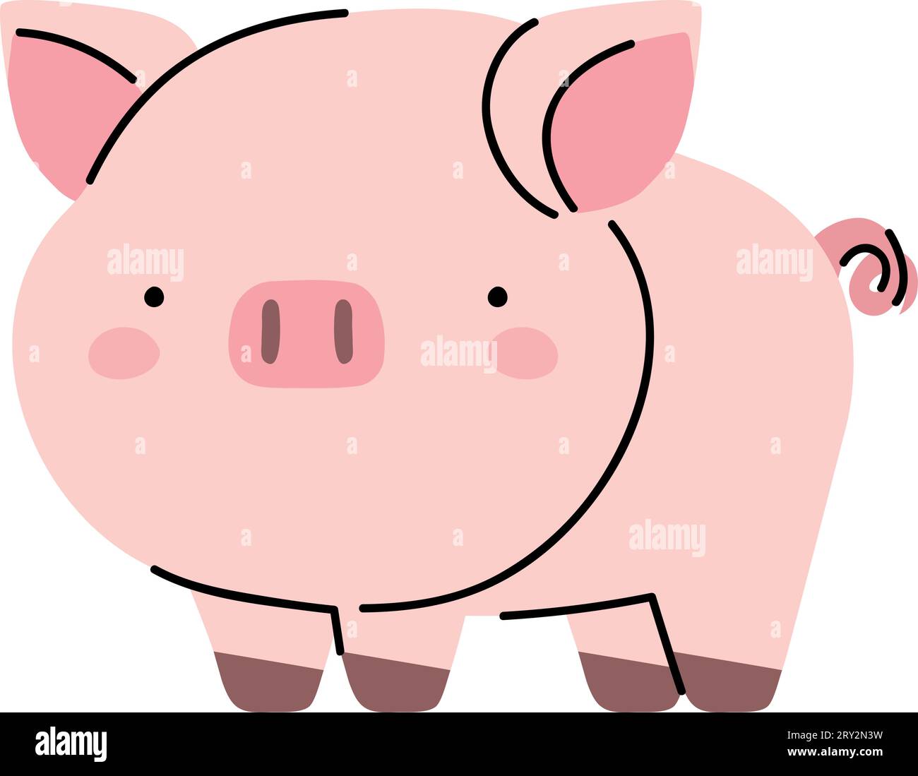cute pig design Stock Vector Image & Art - Alamy