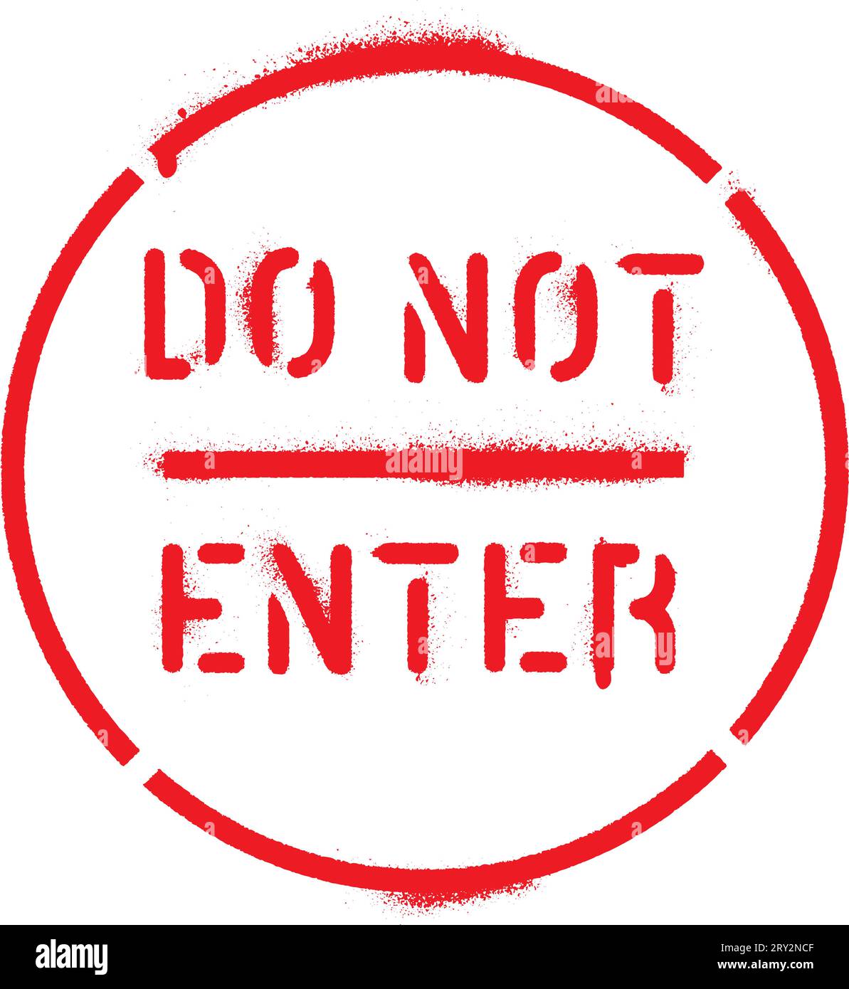 Sign no enter symbol Stock Vector Images - Alamy