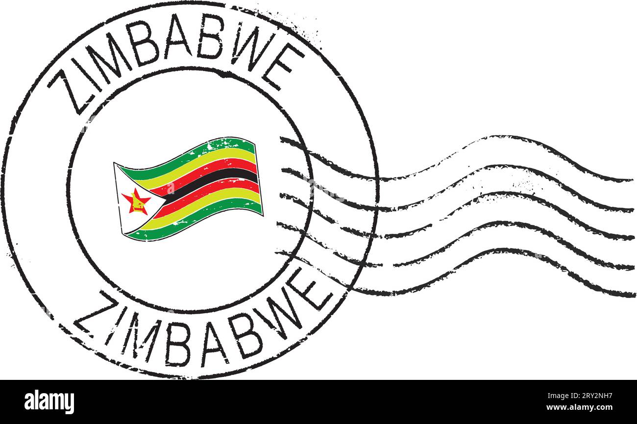 Zimbabwe grunge flag hi-res stock photography and images - Alamy