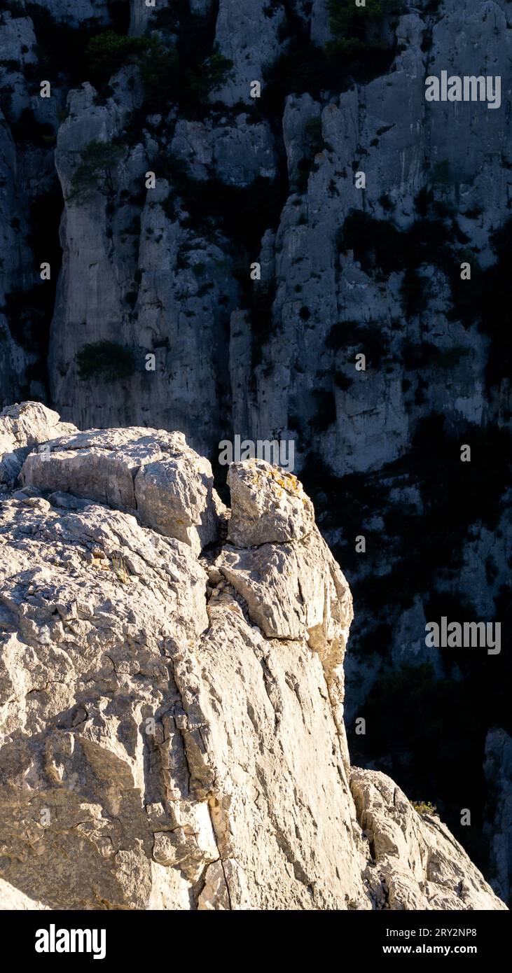 The fragments of rocks in the Calanque National Park, France that shine ...
